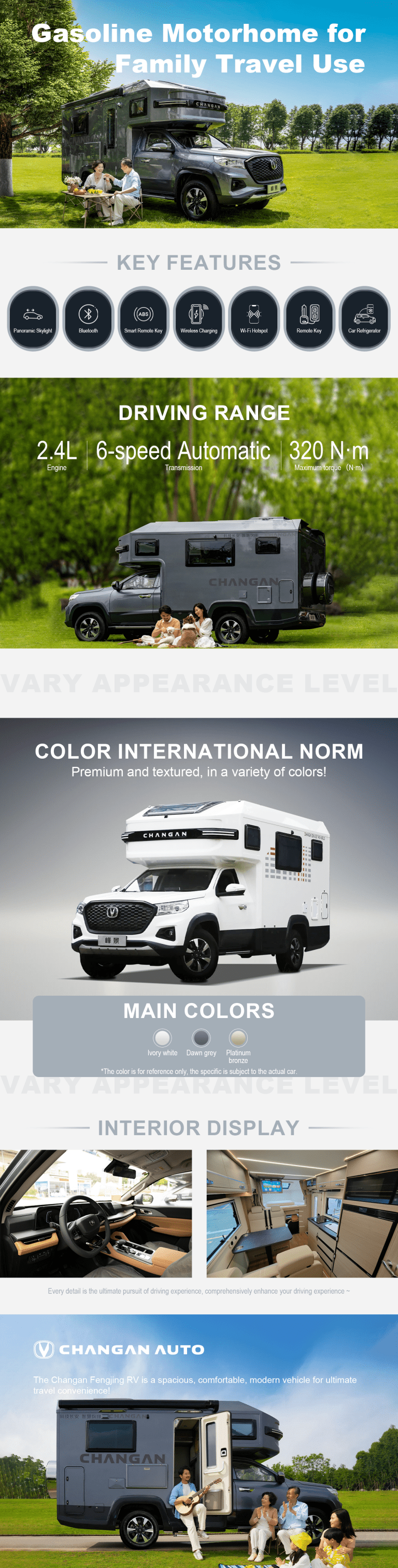 Motorhome Vehicle | Changan Fengjing RV| Frdauto.com