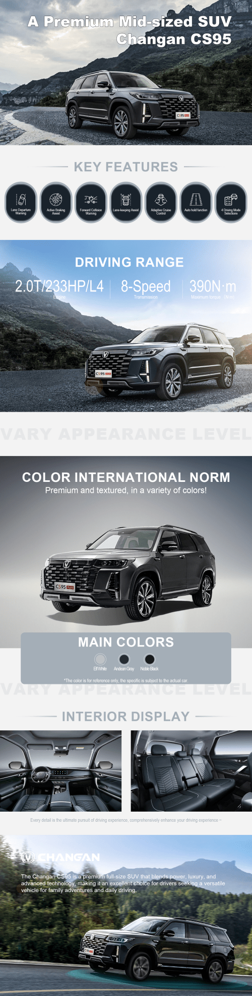 Changan CS95|A Premium Mid-sized SUV| FRD AUTO